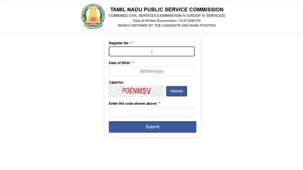 TNPSC group 4 merit list 2025 PDF out at tnpsc.gov.in; know how to ...