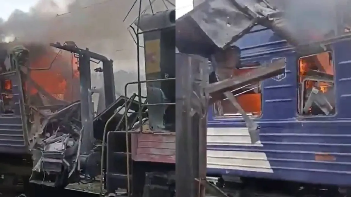 Russian airstrike hits passenger train in Ukraine's Sumy region, 30 ...