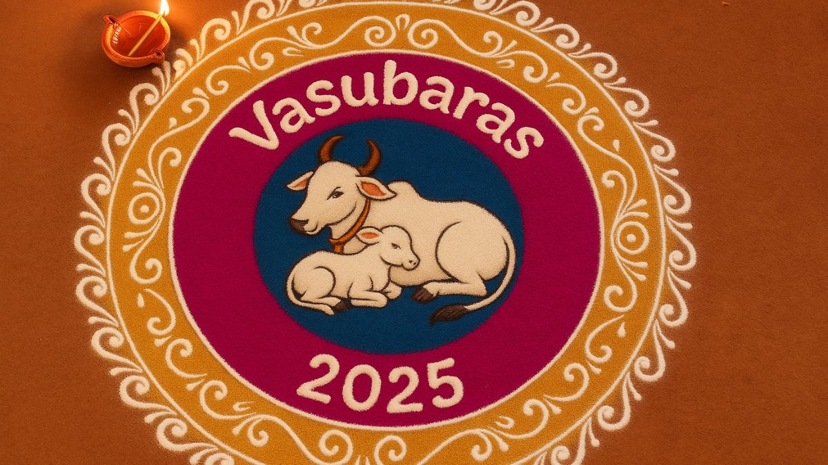 Vasubaras 2025 wishes in Marathi and Hindi, rangoli designs, WhatsApp ...