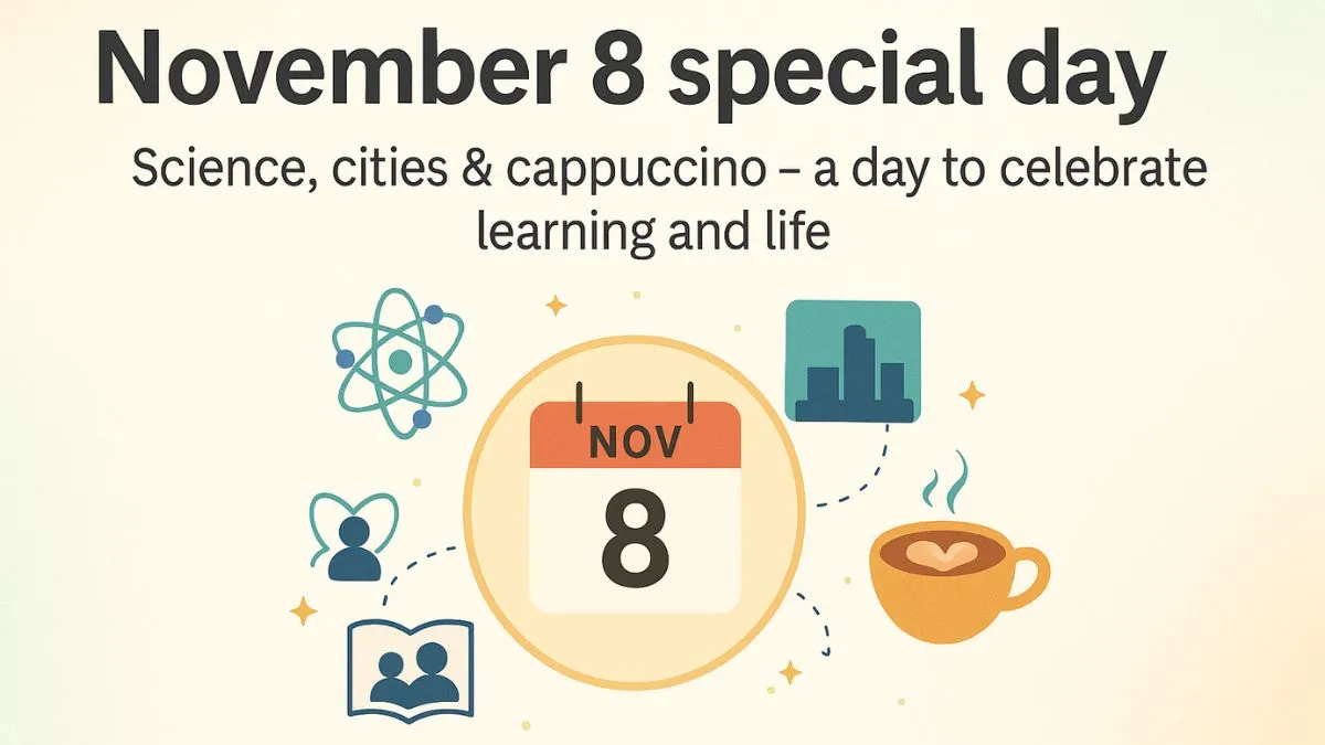 November 8 special day in India and world: STEM Day, World Town ...