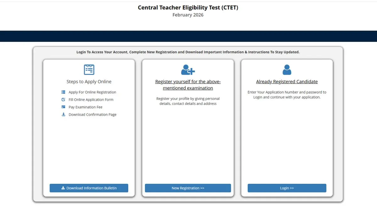 CBSE CTET December registration 2025 begins; check eligibility criteria ...