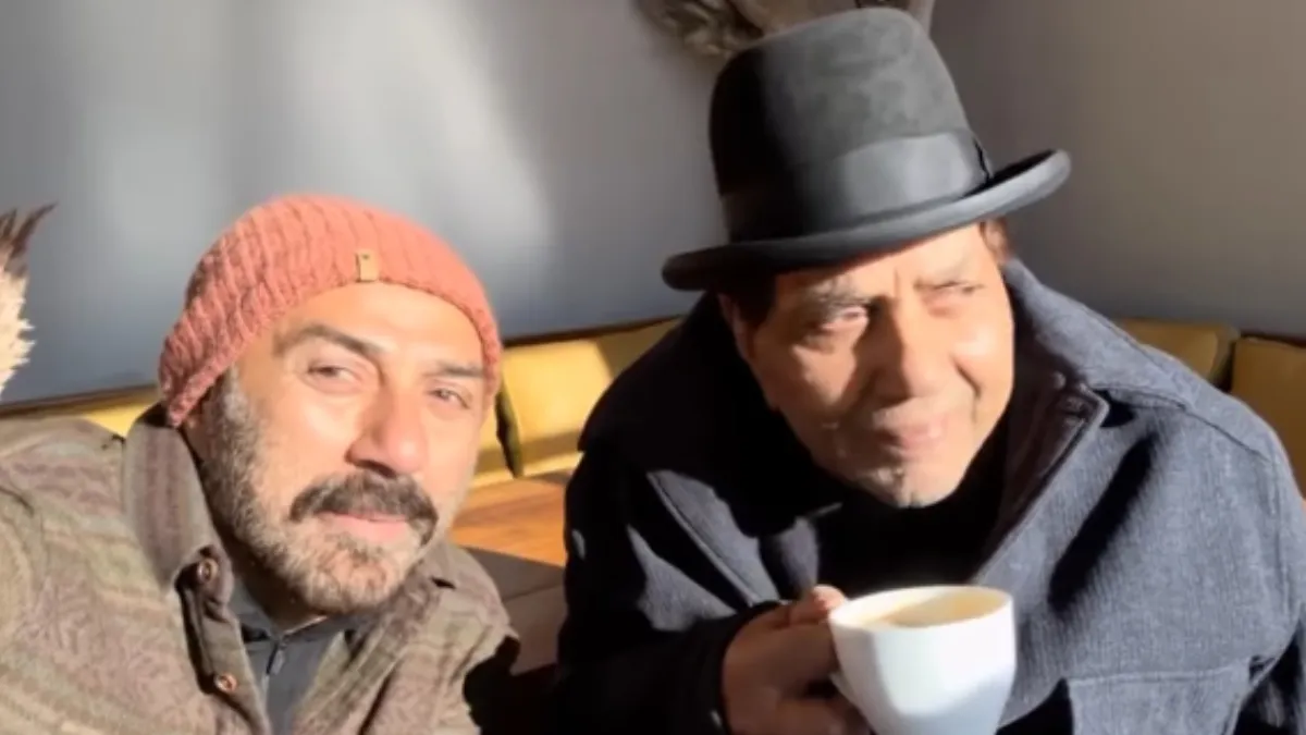 Sunny Deol's last video with Dharmendra resurfaces; late actor seen ...