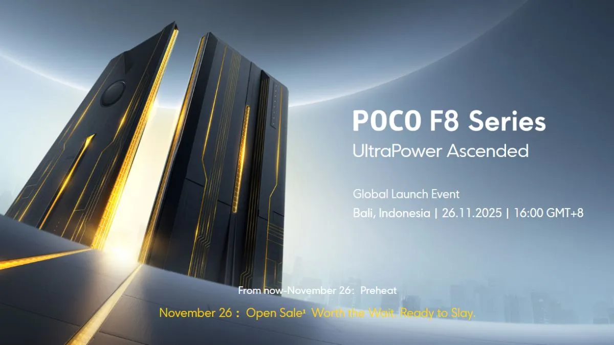 Poco F8 Ultra, F8 Pro set to launch on November 26: Specs, design ...