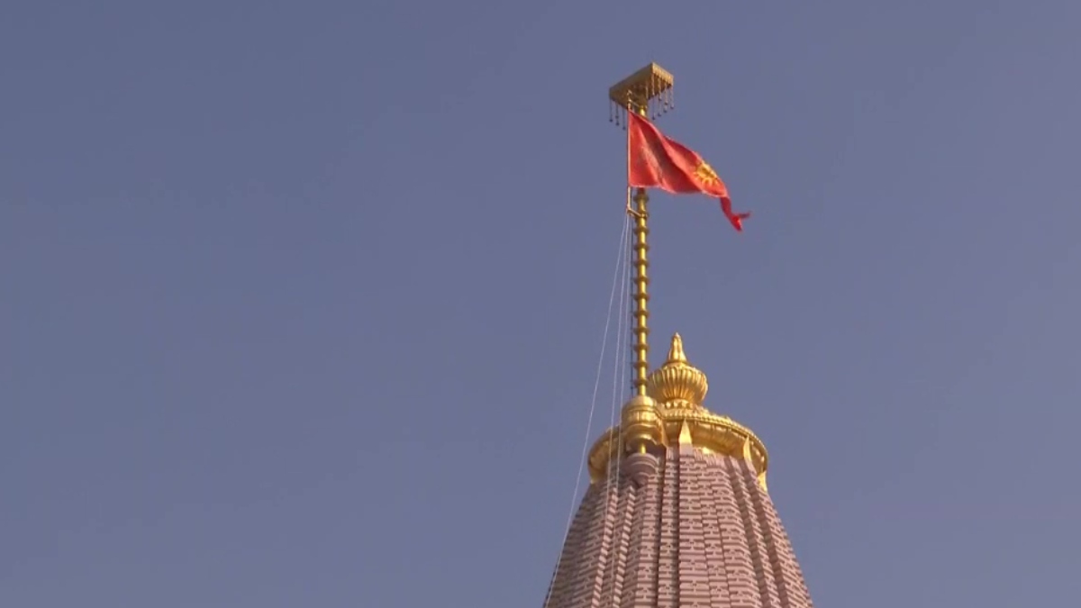 Ram Mandir Dhwaja: Symbolism of Sun, Om, and Kovidara tree | Lifestyle ...