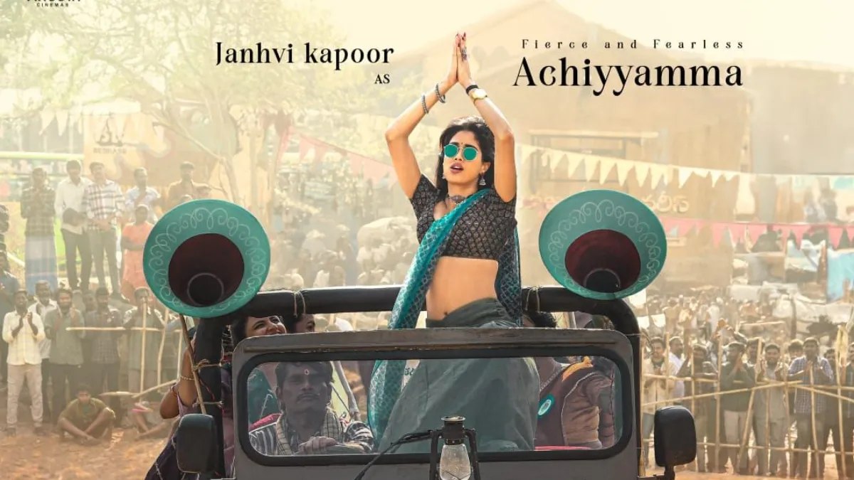 Peddi: Janhvi Kapoor's first look as 'Achiyyamma' from Ram Charan's ...