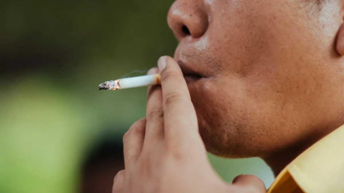 What percentage of men smoke cigarettes across different countries, and ...