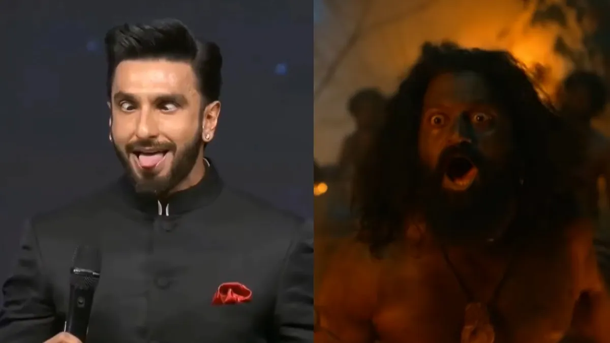 Ranveer Singh trolled for imitating Rishab Shetty's Kantara scene ...