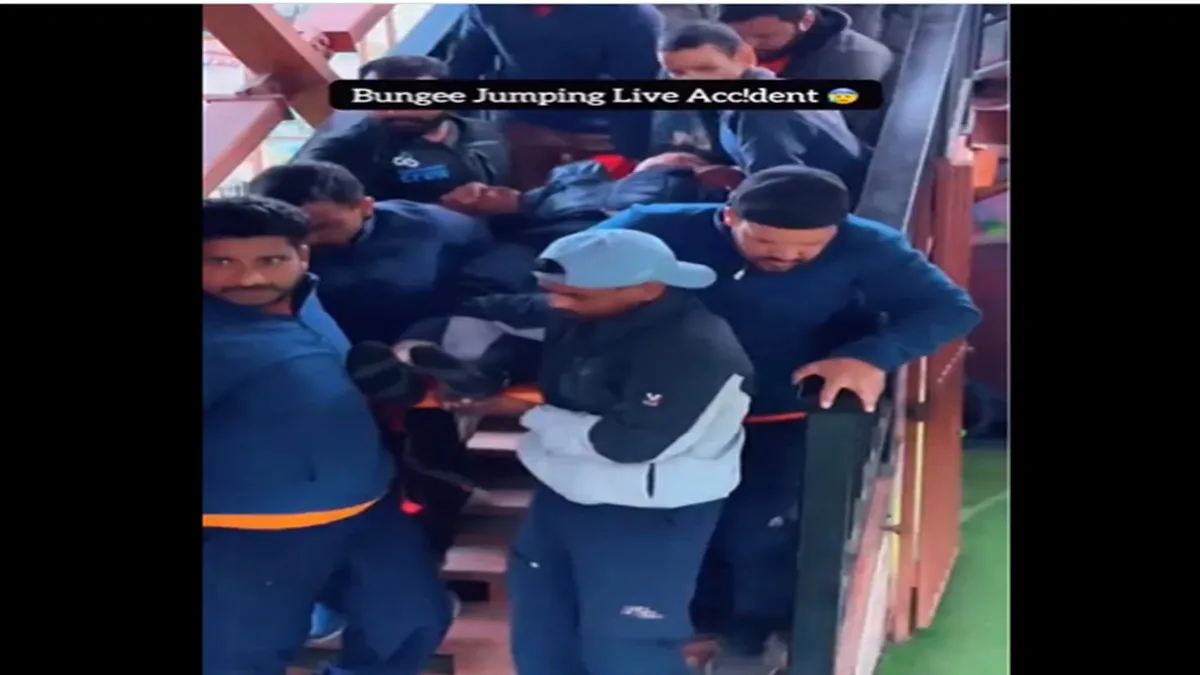 Bungee jumping accident in Rishikesh: Man severly injured after rope ...