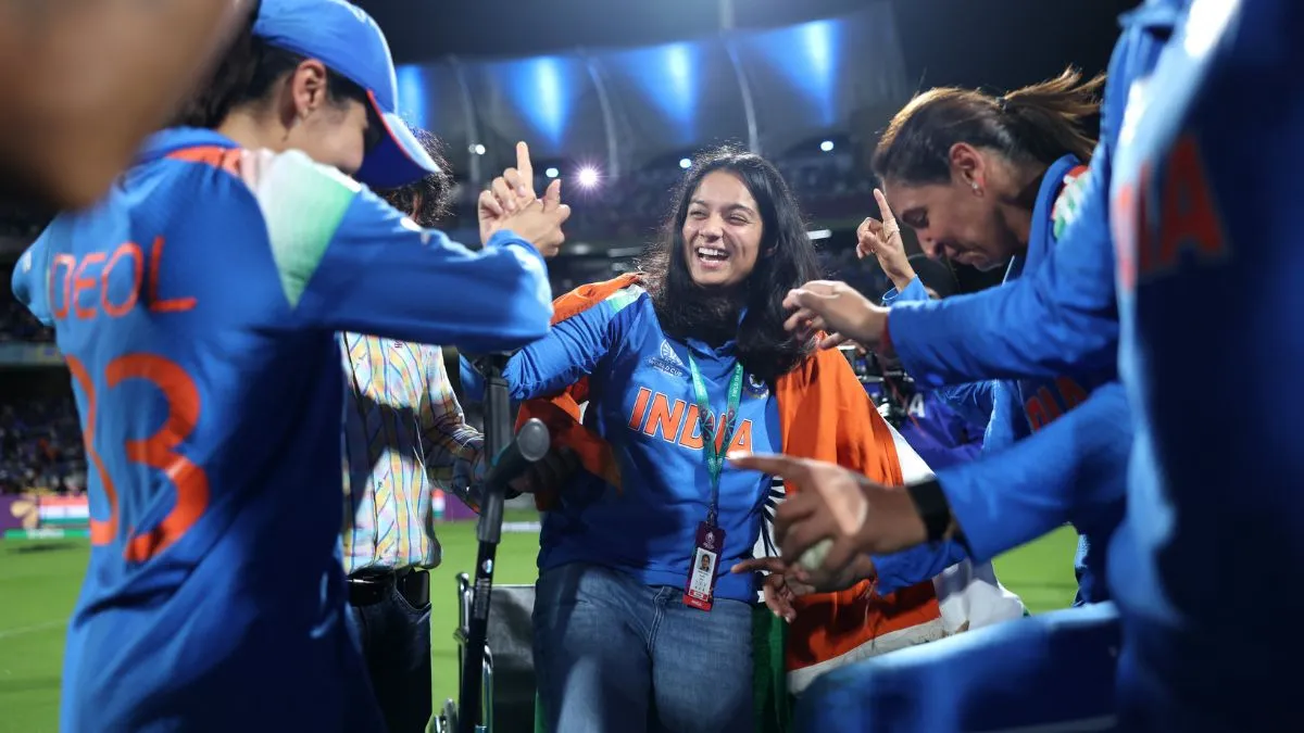 Pratika Rawal gets up from wheelchair to dance with Indian team after historic World Cup triumph ...