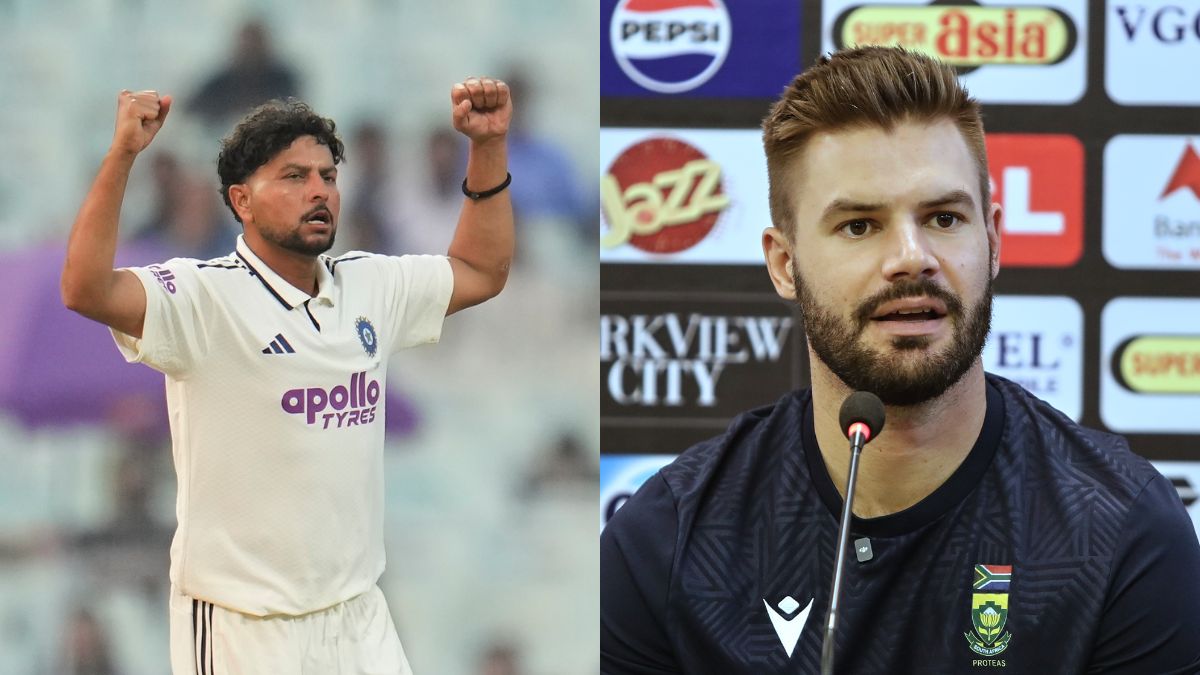 Kuldeep Yadav, Aiden Markram react to Guwahati Test being played with ...