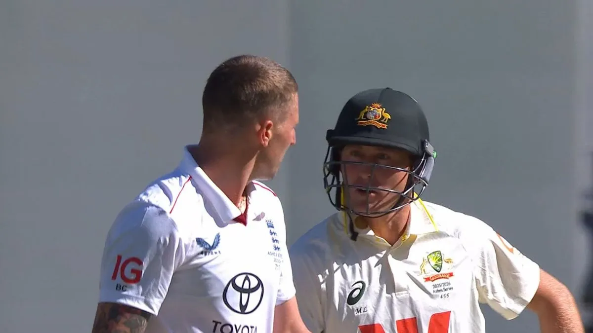 Ashes 2025-26: Brydon Carse and Marnus Labuschagne engage in heated ...