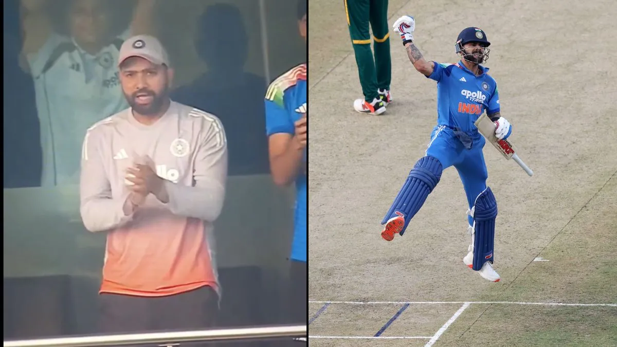 Rohit Sharma's viral reaction to Virat Kohli's 52nd ODI ton steals ...