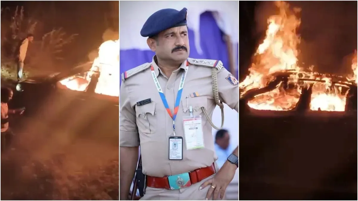 Lokayukta inspector burnt alive after car rams divider in Karnataka ...
