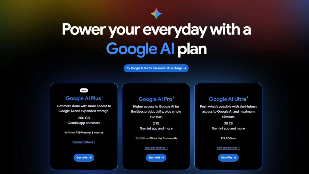 Google AI Plus Plan launches in India: Gemini 3 access and 200GB ...