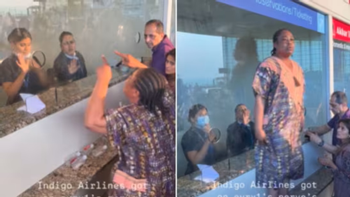 Foreigner climbs onto ticket counter as IndiGo cancels hundreds of ...