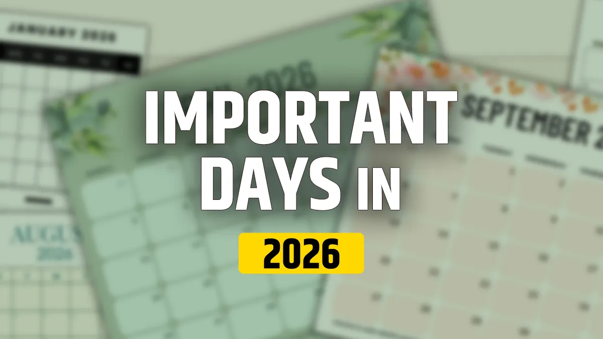 National and international days 2026: Complete list of festivals ...