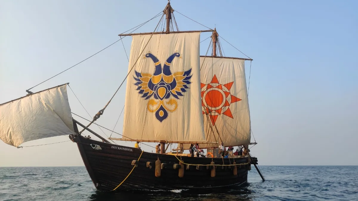 INSV Kaundinya embarks on maiden sail to Oman; PM Modi sends best ...