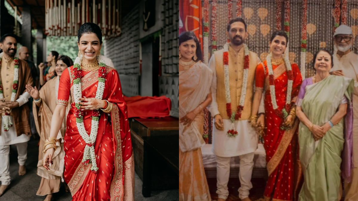 Samantha Ruth Prabhu holds husband Raj Nidimoru's hand tightly in new wedding photo; inside pics ...