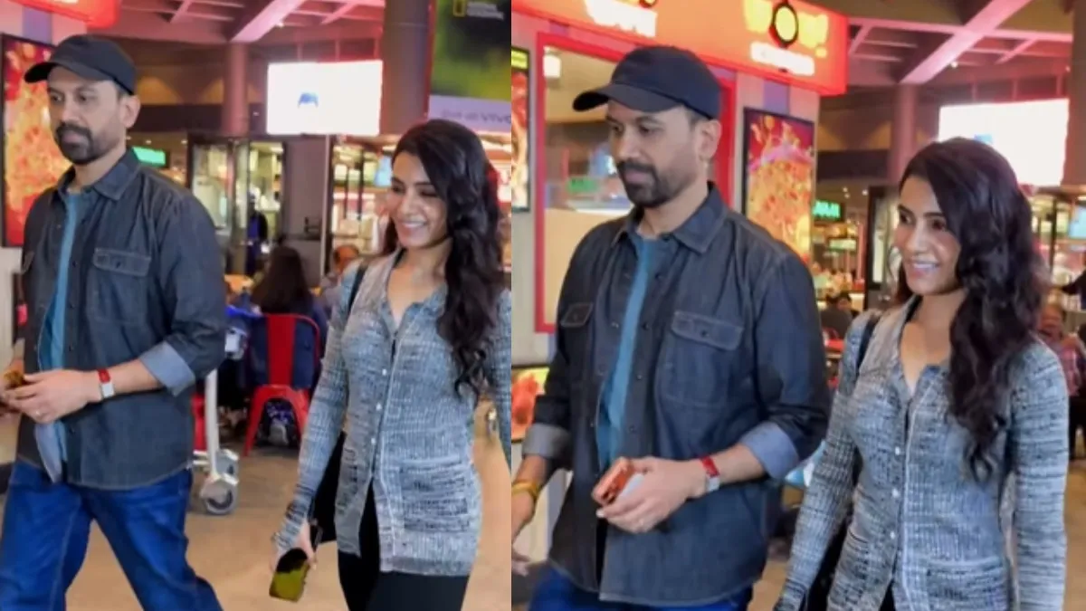 Samantha Ruth Prabhu blushes as she makes first appearance with husband ...