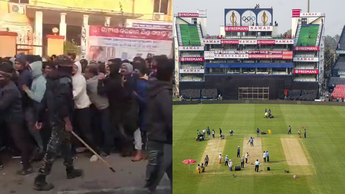 IND vs SA: Police resort to lathi charge after chaos breaks outside ...