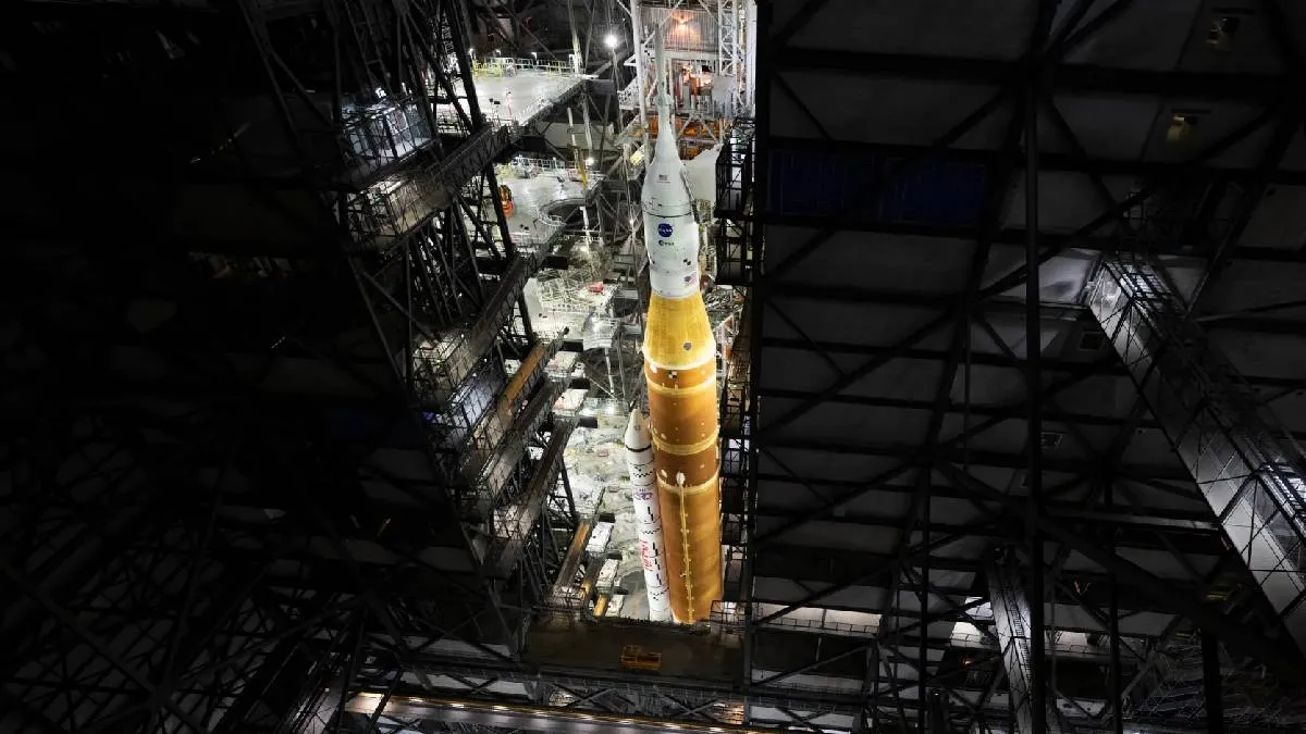NASA moves Artemis II rocket to launch pad ahead of crewed Moon mission ...