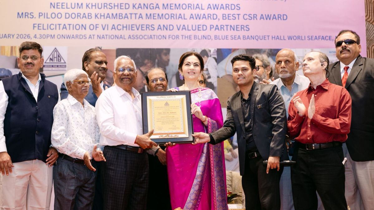 Nita Ambani attends NAB's 75th anniversary, announces Rs 5 crore aid ...