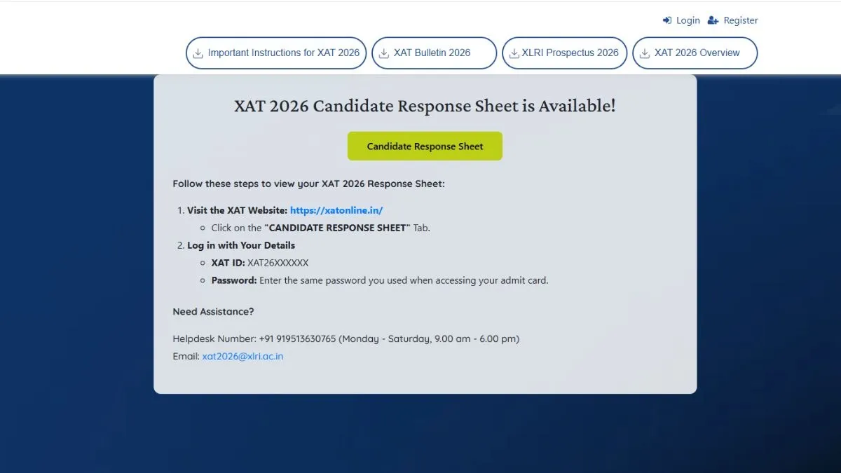 XAT answer key 2026: Check release date and time, direct link ...