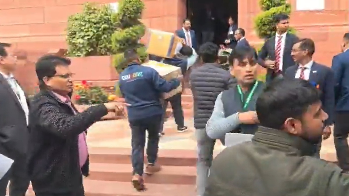 Union Budget 2026: Physical copies of of the budget brought to ...