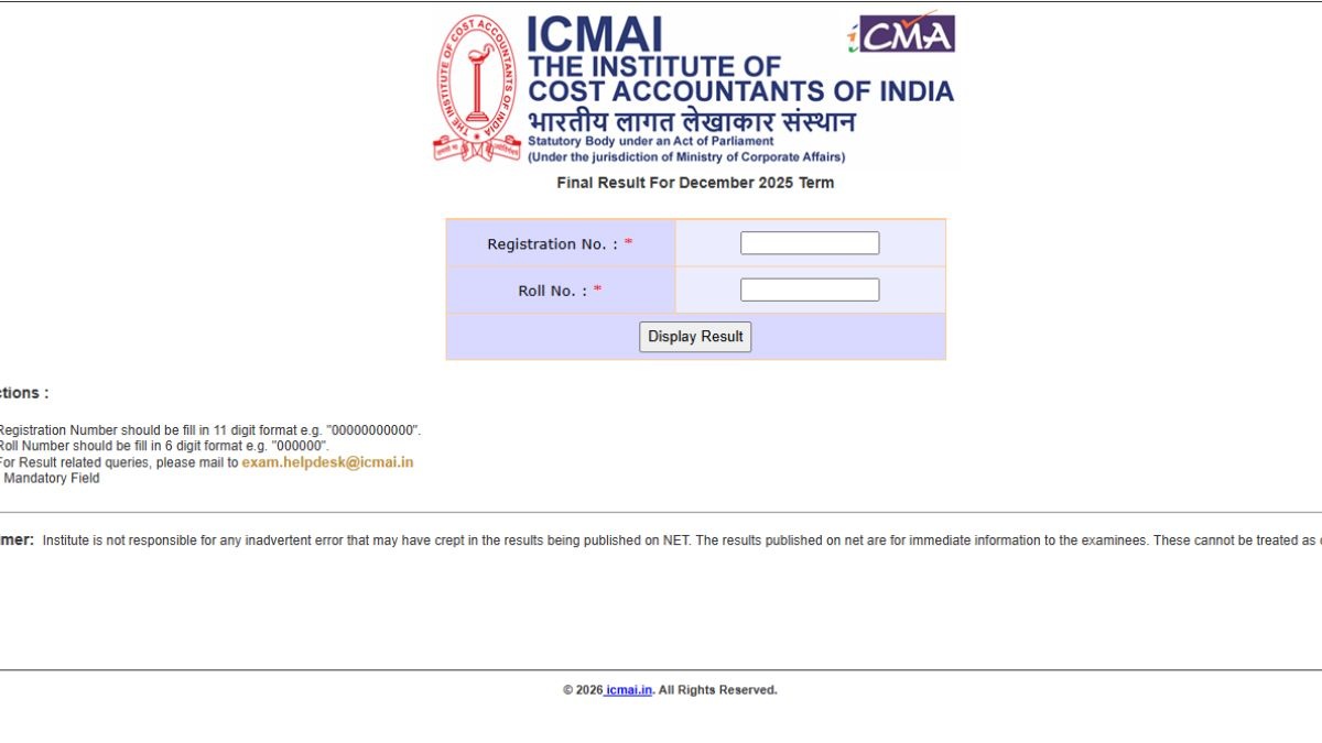 ICMAI CMA final scorecard 2025 link at eicmai.in; how to download ...