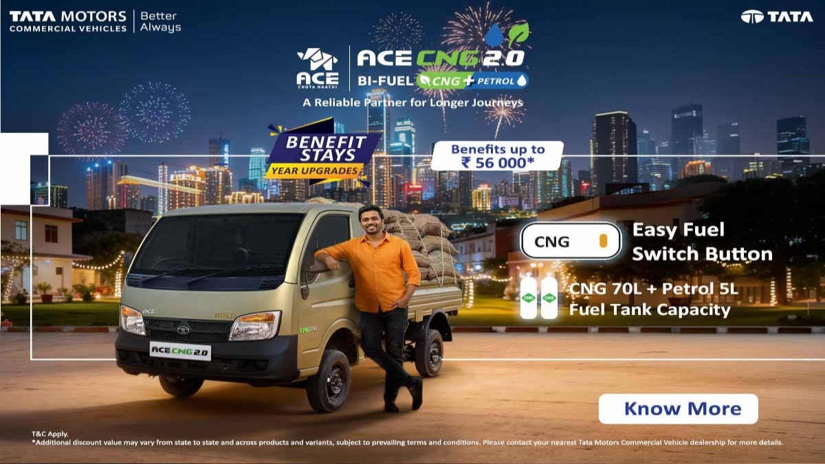 Tata Ace CNG 2.0 Bi-Fuel: Your Reliable Partner for Longer Journeys ...