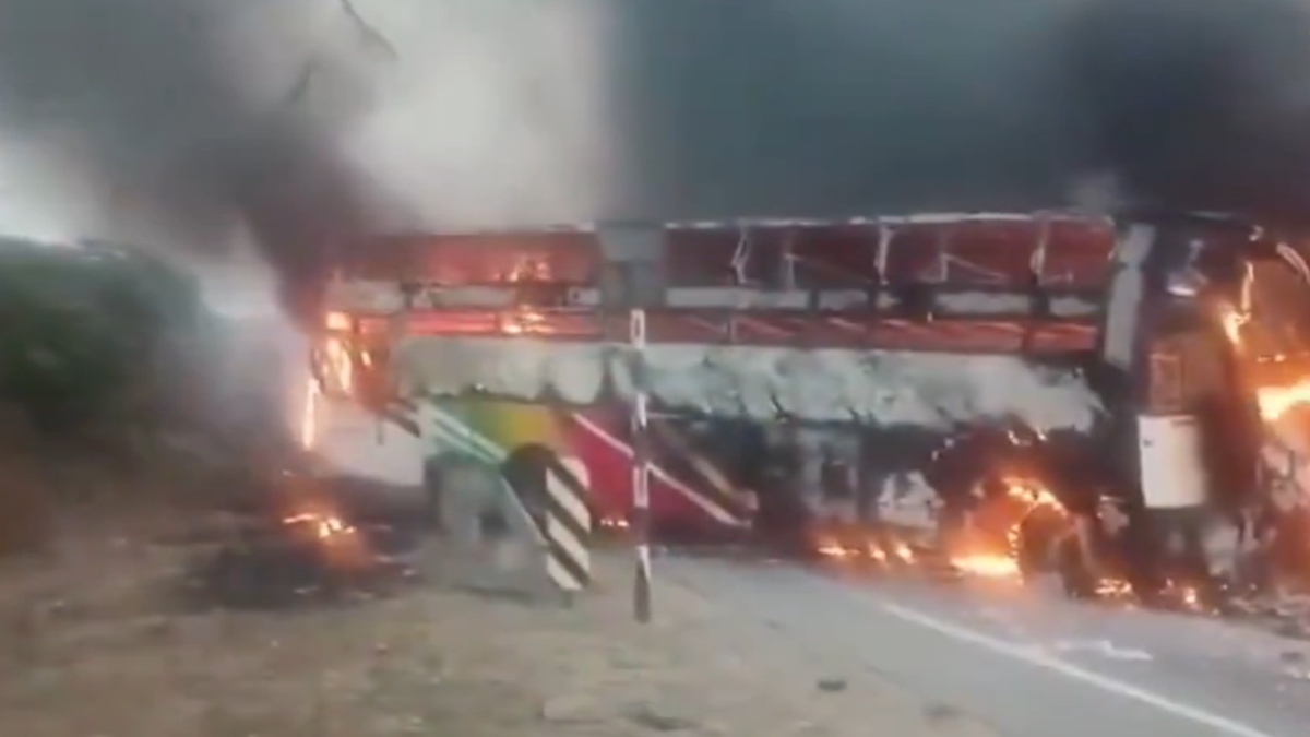 14 killed, 23 injured as tipper truck collides with bus and catches ...