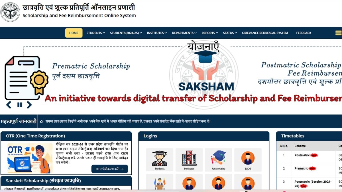 UP scholarship status 2026: How to check at scholarship.up.gov.in ...