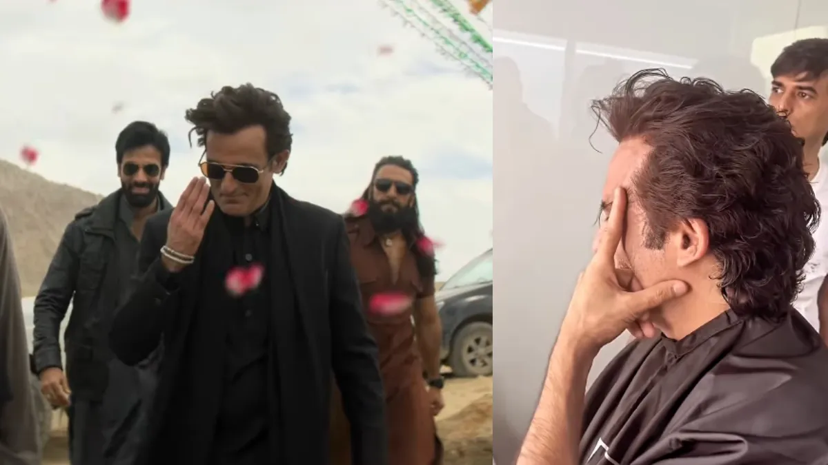 Dhurandhar star Akshaye Khanna's BTS video on Rehman Dakait's wig ...