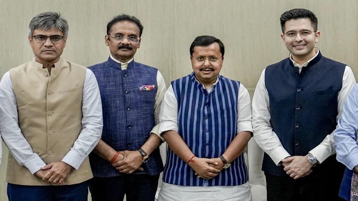 Raghav Chadha, Sandeep Pathak, Ashok Mittal join BJP in massive jolt to ...