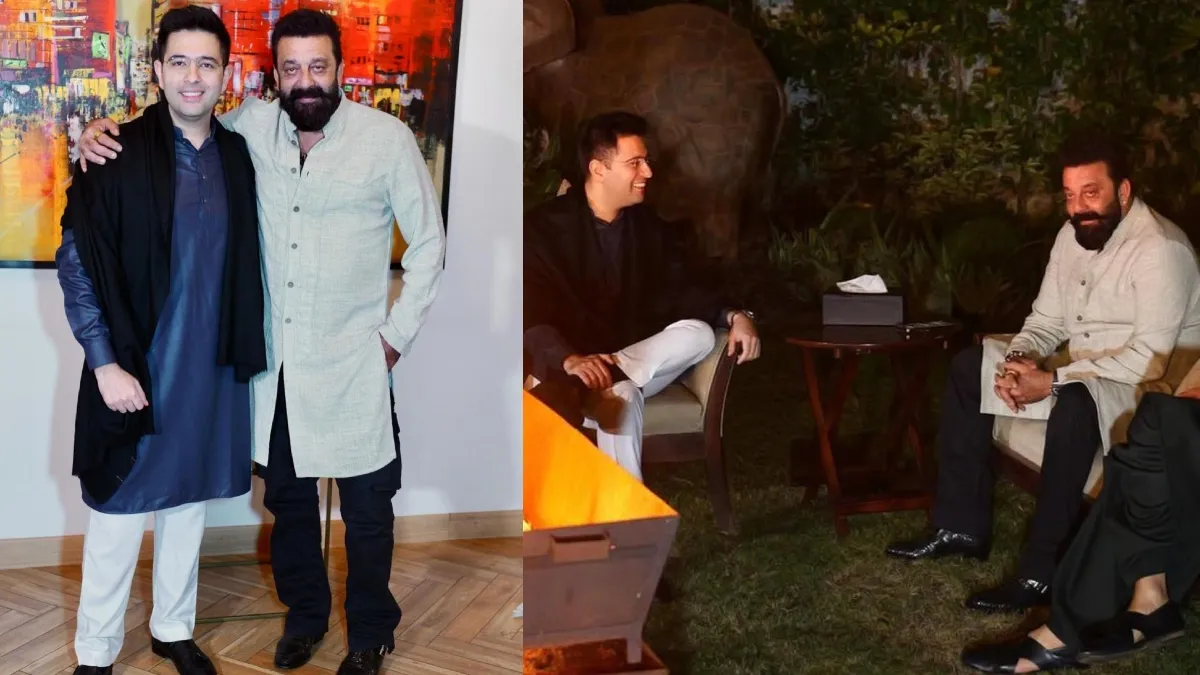 Raghav Chadha hosts Sanjay Dutt at his home, praises him for Dhurandhar ...