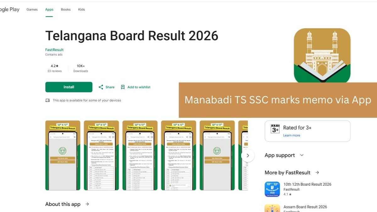 TS SSC 10th result link activated at bse.telangana.gov.in, manabadi.com ...