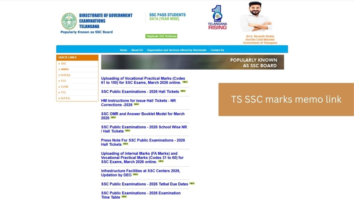 TS SSC 10th marks memo pdf at bse.telangana.gov.in: How to download ...