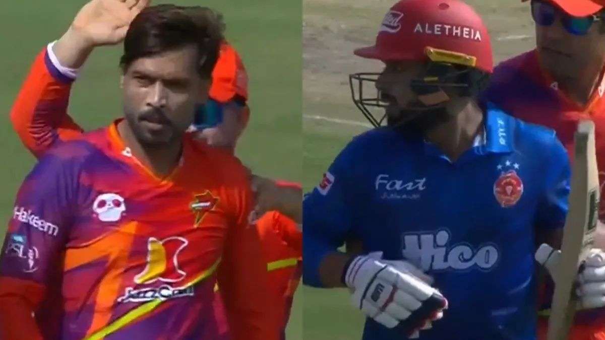 Mohammad Amir and Faheem Ashraf indulge in heated verbal argument ...