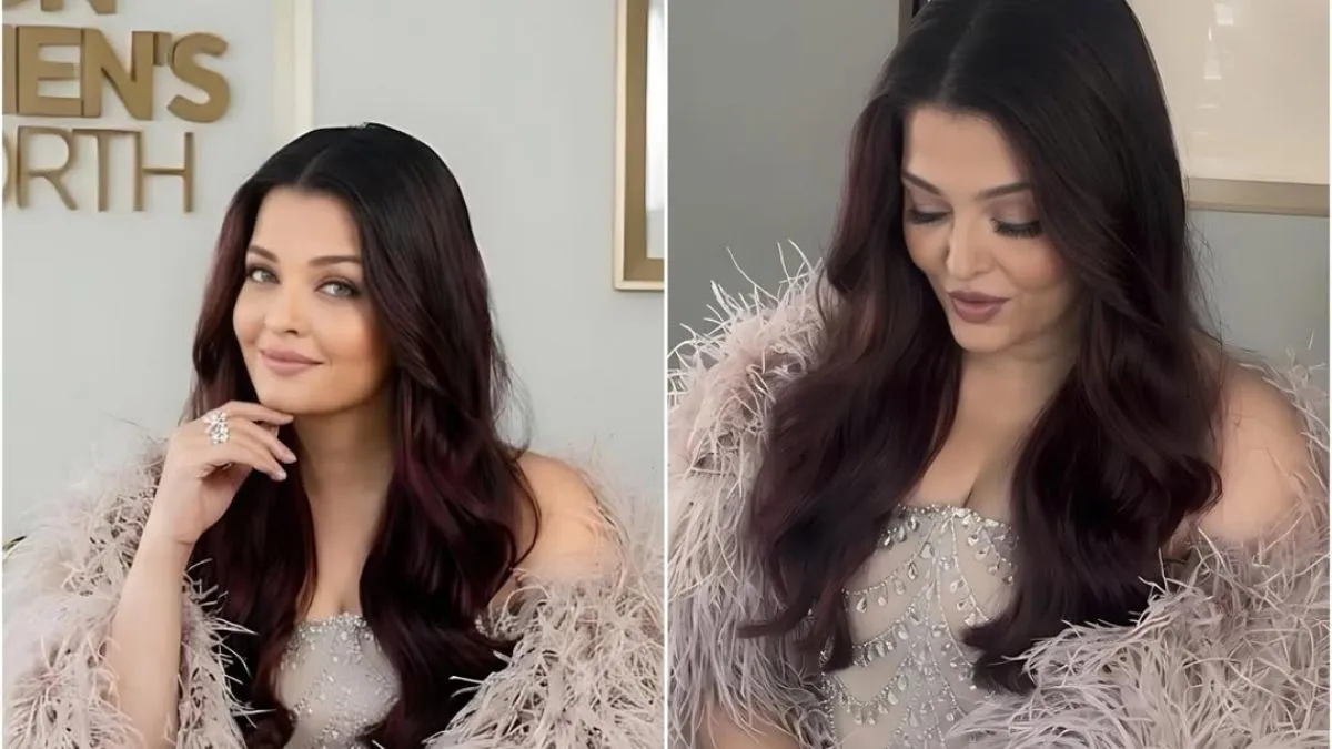 Feathered cape and crystal gown: Aishwarya Rai Bachchan serves old ...