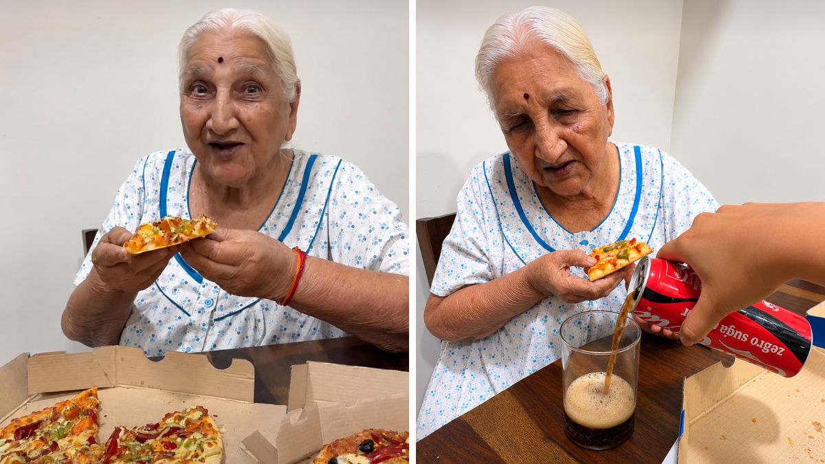 'Not all 92-year-olds want khichdi': Grandmother enjoys pizza and cold ...