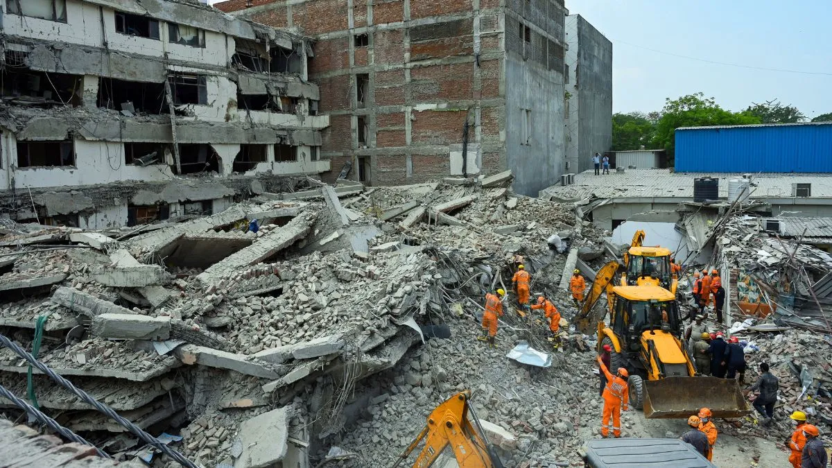 Saket Building Collapse: Two MCD engineers suspended, FIR registered as ...