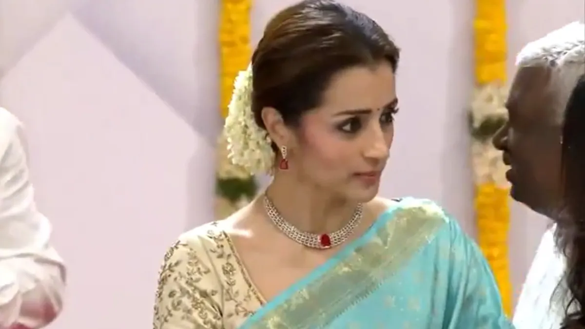 Trisha Krishnan attends TVK Chief Thalapathy Vijay's swearing-in ...