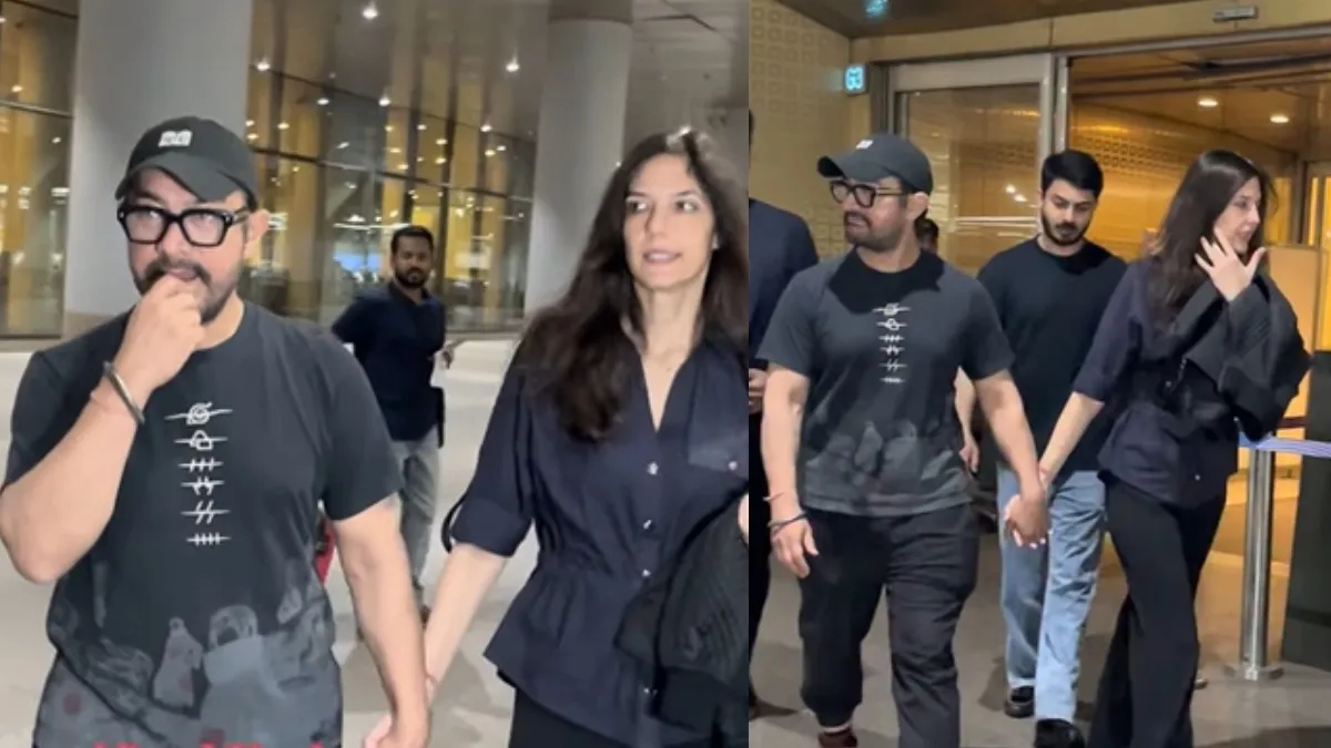 Watch: Aamir Khan, Gauri Spratt make their first public appearance amid ...