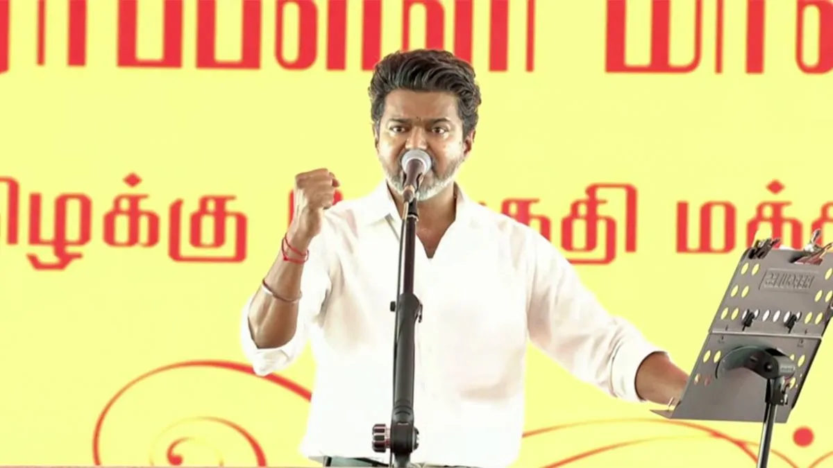 In first rally after Tamil Nadu win, CM Vijay refutes horse-trading ...