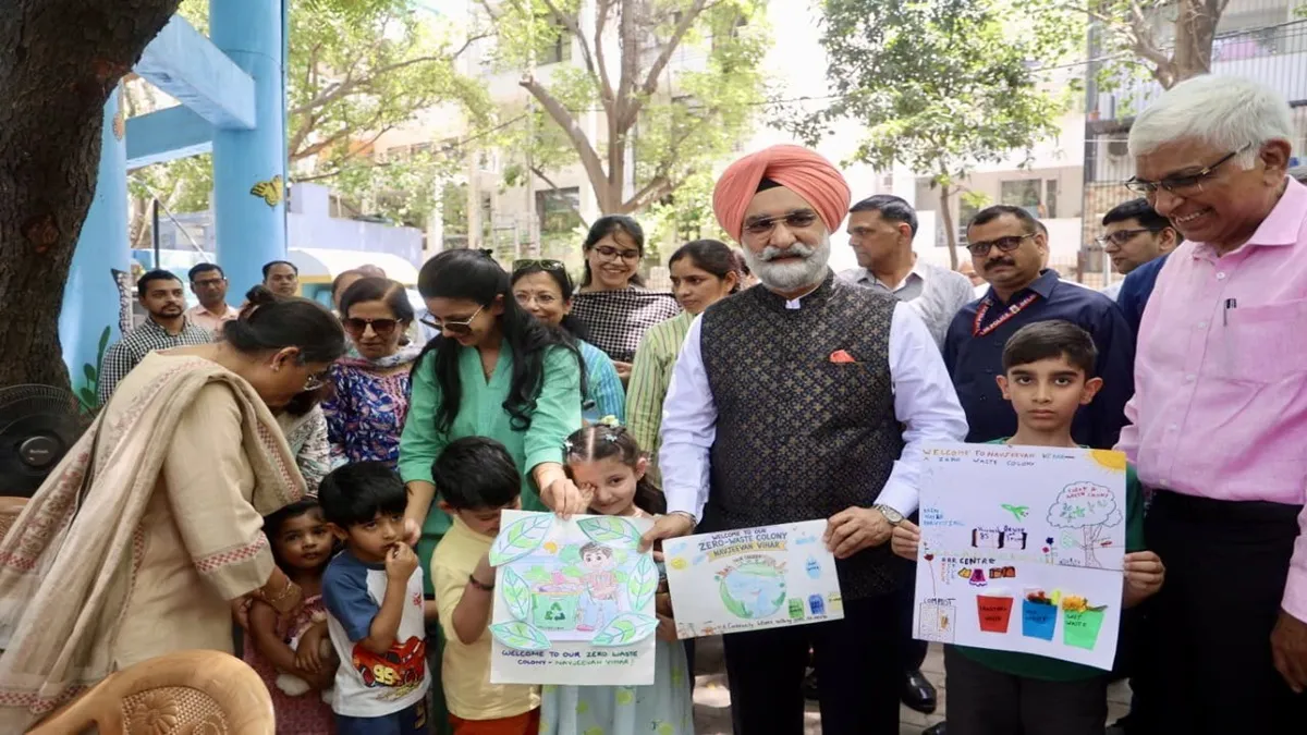 Delhi LG TS Sandhu visits zero-waste colony, pushes MCD to replicate ...