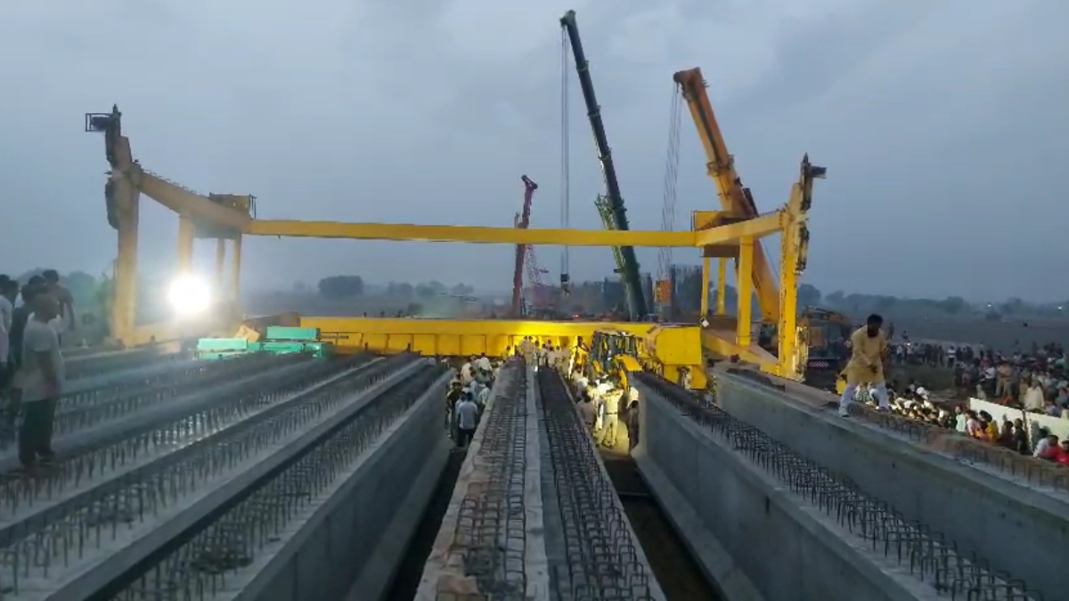 Two workers killed as crane collapses at Faridabad construction site ...