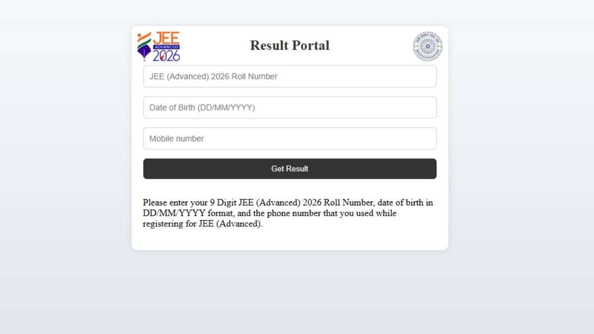 JEE Advanced Result 2026 OUT at jeeadv.ac.in Live Updates: Shubham ...