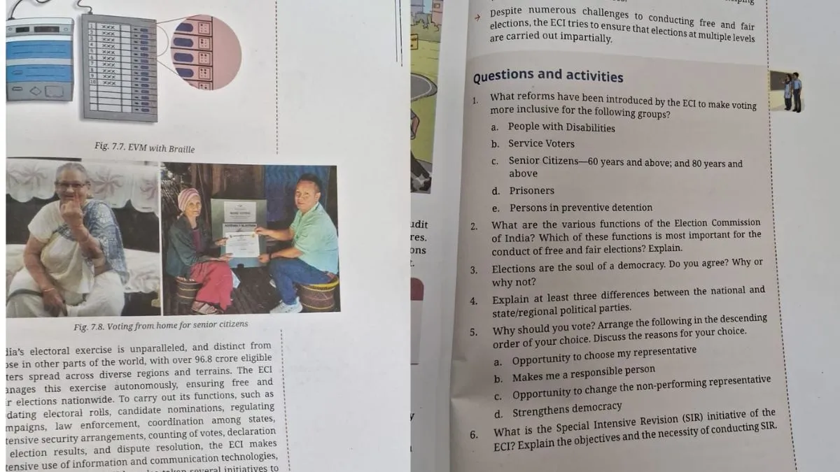 NCERT includes chapters on SIR, Emergency in Class 9 Social Science ...