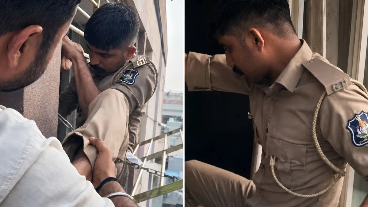 Surat cop climbs into locked 7th-floor flat to save man attempting ...