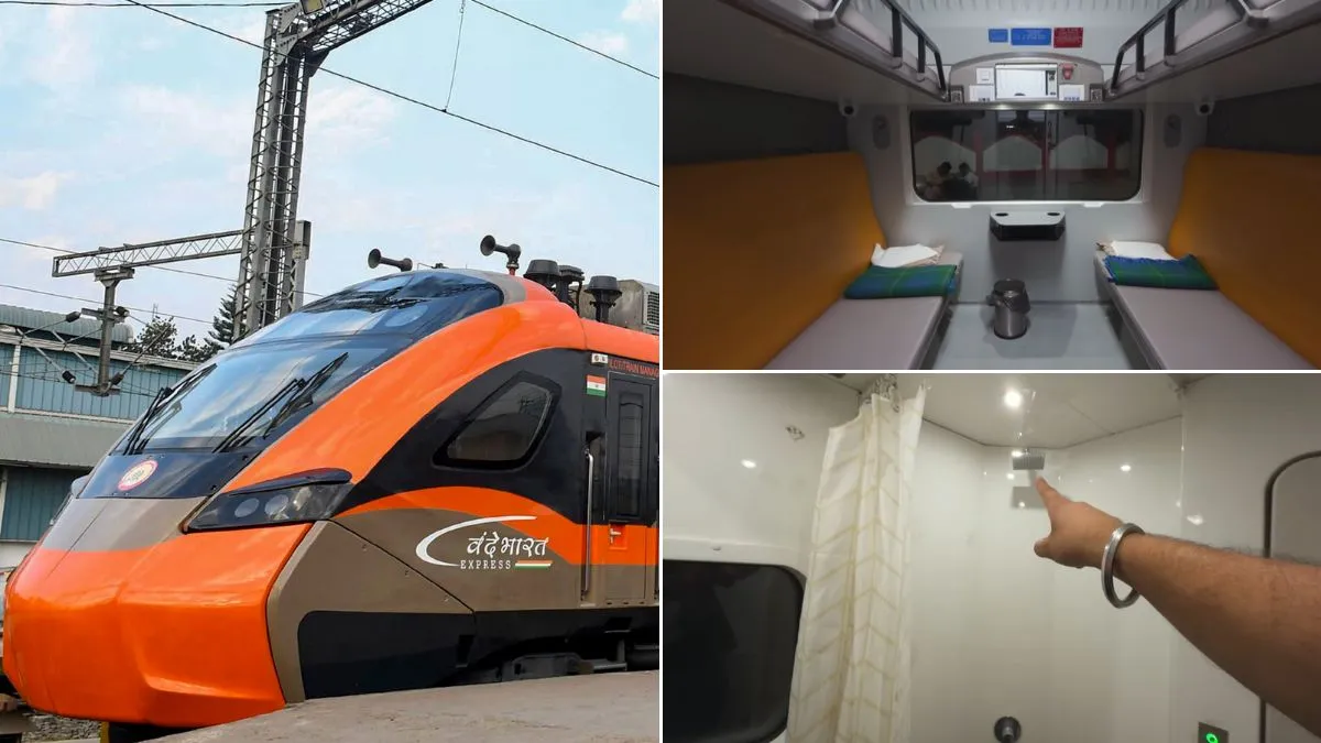 Onboard shower to transparent windows: A look inside Vande Bharat ...